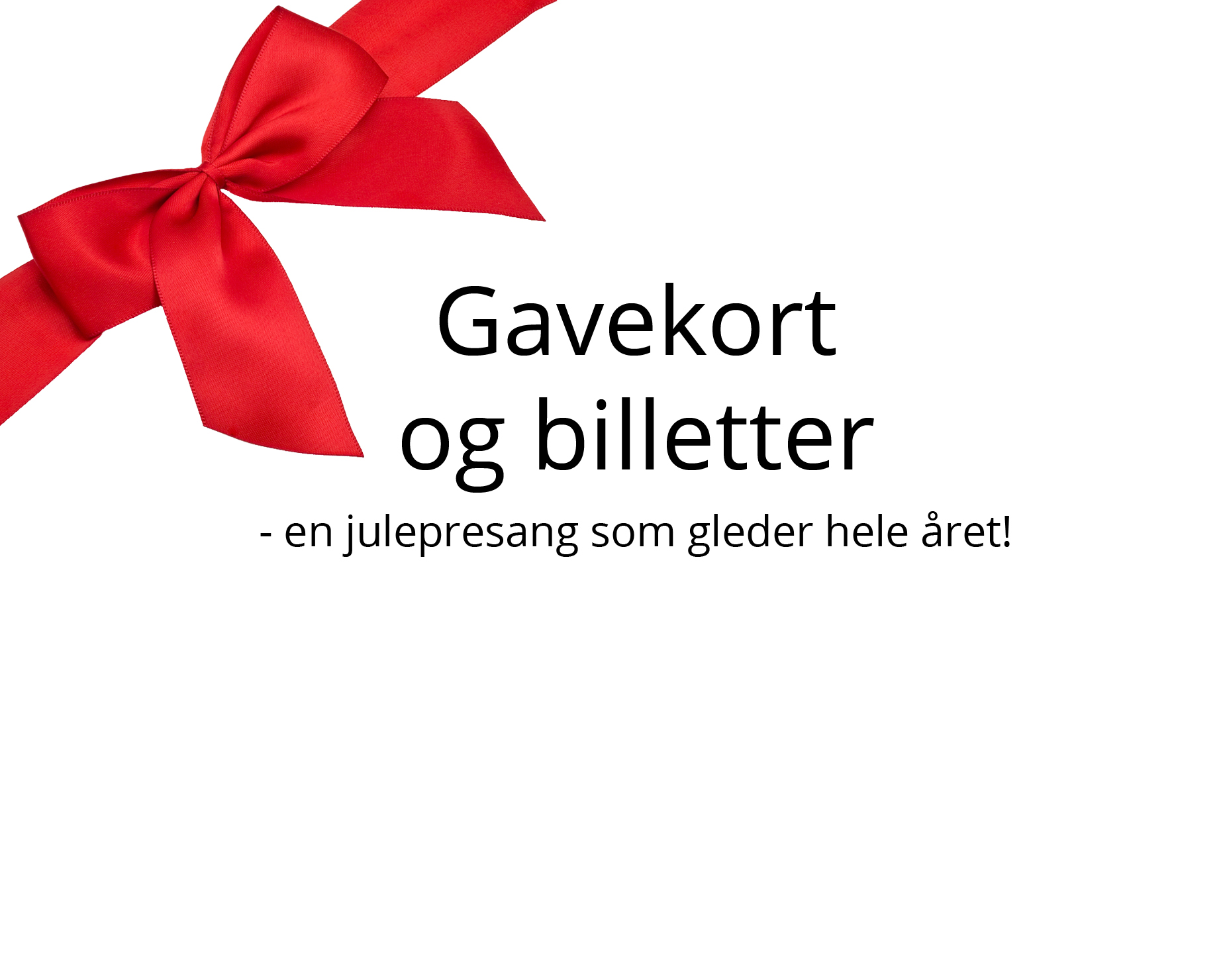 Gavekort - en julepresang som gleder hele året
